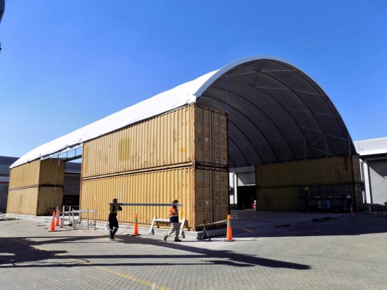 Custom Enclosed Dome Container Shelter in Australia
