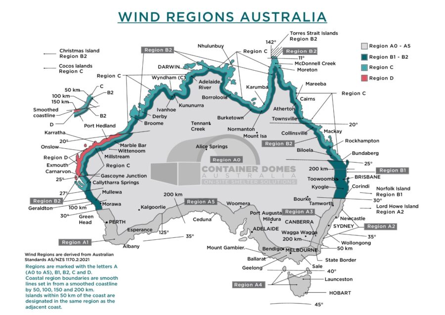 Wind Regions of Australia & Why They Matter | Container Domes